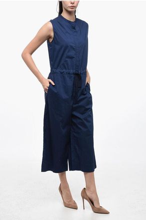Woolrich Popelin Cotton Jumpsuit with Belt size S