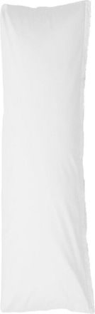 BELLANA Seitenschläferkissen Bezug Stillkissen Mako Jersey 40x140 cm Farbe: weiß