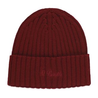 Saint Barth Homme, Accessoires, Rouge, Taille: ONE Size Wengen Beanie