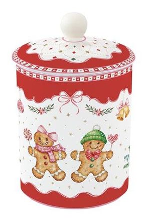 Easy Life Sweet Christmas SWEC1444 Bo&icirc;te en porcelaine avec couvercle 11,5 x 18 cm