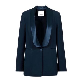 Erika Cavallini Semi Couture Damen, Jacken, Blau, LGr&ouml;&szlig;e