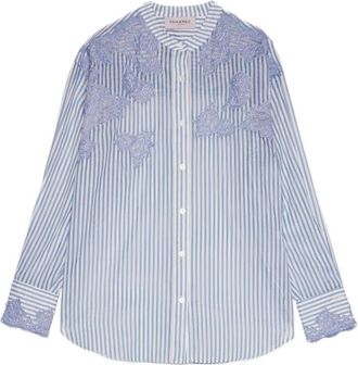 Ermanno Scervino Femme, Blouses et Chemises, Bleu, Taille: 38 FR Casual Chemises