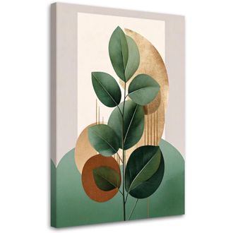 Artgeist Tableau d&eacute;co Feuilles Botanique Glam 60x90