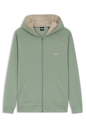 BOSS Hommes Mix&Match Jacket H Sweat &agrave; Capuche zipp&eacute; en Coton Stretch avec Passepoil Contrastant