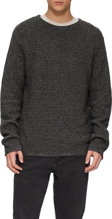 QS by s.Oliver Herren 2157974 Pullover mit Rippstruktur, 99W0, Small
