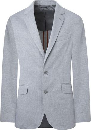 Hackett Herren Hbone Knit Cc Jacket, Grey (Light Grey), 50W/34L