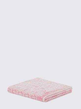 Philipp Plein Strandtuch aus Baumwollfrottee mit Hexagon-Monogramm-Jacquard
