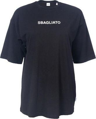 Aspesi Femme, Tops, Noir, Taille: 38 FR T-shirt stampa Sbagliato