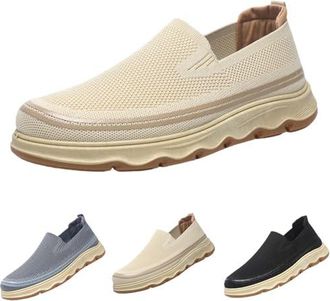 Generic Chaussures de loisirs pour hommes sportives : chaussures de sport &agrave; enfiler chaussures de jogging baskets orthop&eacute;diques respirantes chaussures dext&eacute;ri