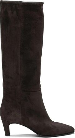 Strategia Stiefel - Knee-High Brown Suede Boots With Pointed Toe - Gr. 37,5 (EU) - in Schwarz - f&uuml;r Damen