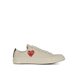 Comme Des Gar&ccedil;ons Homme, Chaussures, Beige, Taille: 42 1/2 EU Chuck Taylor 70 Small Red Heart Low Top