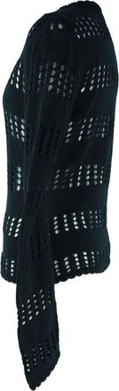 Dolce & Gabbana cardigan en maille ajouré - Noir