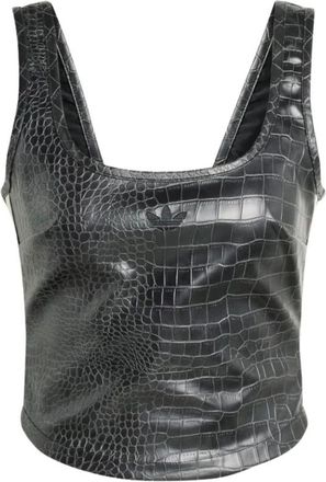 adidas Femme, Sport, Noir, Taille: 44 FR Corset en similicuir