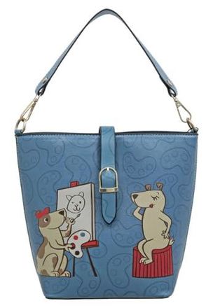 Dogo Bucket Bag, Sac Type Cube Femme, Multicolore