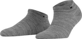 Burlington Damen Sneakersocken Soho Vibes W Sn Baumwolle kurz einfarbig 1 Paar, Grau Light Grey 3400, 36-41