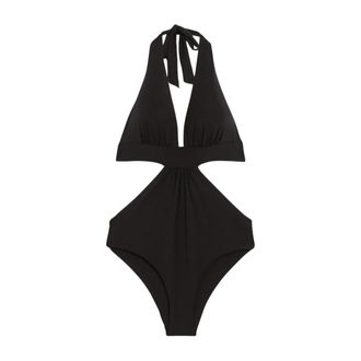 Max Mara Cassie Einteiliger Badeanzug - - Swimwear - Damen - Schwarzk - L