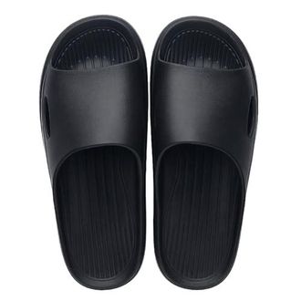 Generic Chaussures de plage pour femme et homme - Sandales de bain &agrave; bout ouvert - Confortables et l&eacute;g&egrave;res - Ergonomiques - L&eacute;g&egrave;res et respirantes, Noir, 40 E