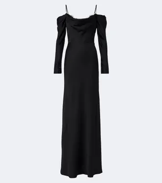 Rebecca Vallance Robe longue Noire