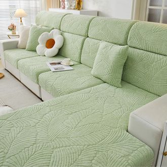 Generic L-förmiger Couchbezug, verschleißfeste hochelastische Sofakissenbezüge, rutschfeste Sektionssofa-Sofabezüge für Stoffsofa, Ledersofa 2seater