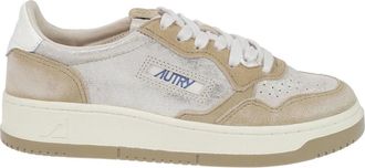 Autry Femme, Chaussures, Beige, Taille: 39 EU Medalist Low