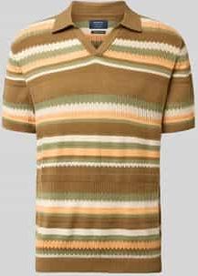 Mc Neal Strickshirt im Allover-Look mit Polokragen