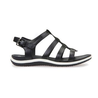 Geox M&auml;dchen Vega Sandalen, Schwarz, 35 EU