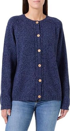 Armor Lux Cardigan, Twilight Blue M&eacute;lang&eacute;, XXX-Large Femme