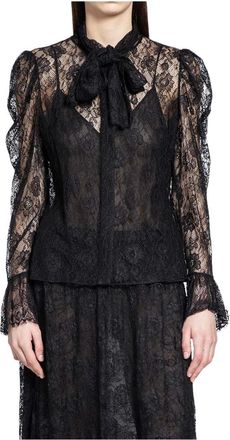 Chlo&eacute; Femme, Blouses et Chemises, Noir, Taille: 38 FR Haut Lavalli&egrave;re