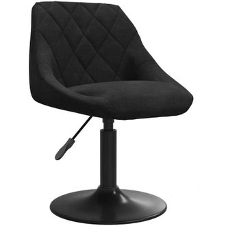 vidaXL Vidaxl - Chaise de salle &agrave; manger Noir Velours