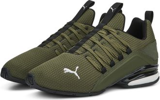 Puma Herren Axelion Refresh Laufschuhe 40.5, Green Moss Black Feather Gray
