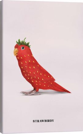 Posterlounge Strawbirdy Leinwandbild von Jonas Loose 40 x 60 cm Wandbilder Wanddeko