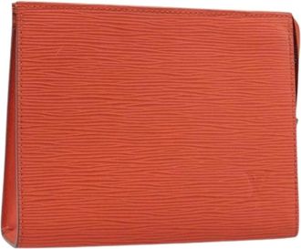 Louis Vuitton Pre-owned Vintage Epi Clutch - Femme - Pre-owned - Orange - Taille: ONE Size