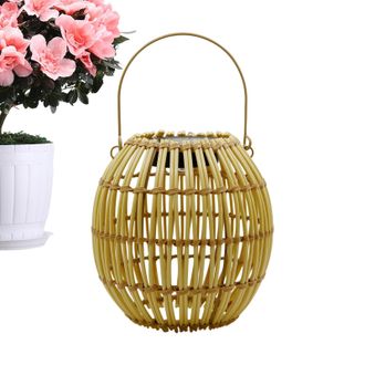 Generico Tavole Per Texture Artistiche Lampe aus b&ouml;hmischem Rattan, wasserdicht, f&uuml;r Garten, Terrasse,,, T&uuml;r, Wand, Terrasse, Rasen
