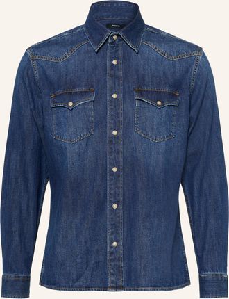 Reiss Reiss Jeanshemd Mountain Regular Fit blau