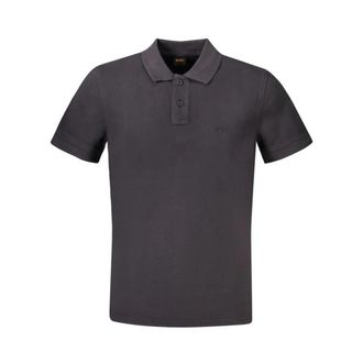 HUGO BOSS Kurzarm-Poloshirt L&auml;ssiger Stil - - Tops - Herren - Schwarzk - XL