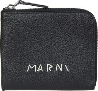 Marni Homme, Accessoires, Noir, Taille: ONE Size Portafoglio Zip Around