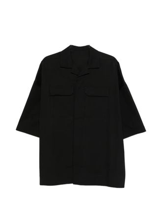 Rick Owens Chemise avec poche &agrave; rabat et col camp