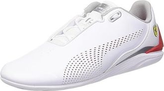 Puma Ferrari Drift Cat Decima Baskets pour femme, Puma White-Rosso Corsa, 42.5 EU
