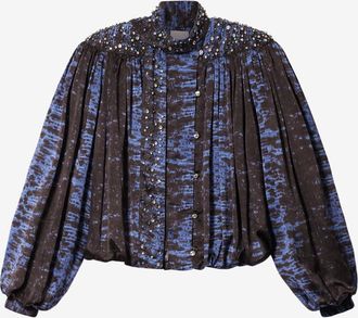 Isabel Marant Chemisier Loyra En Soie - Femme - Nuit - Taille34 - Isabel Marant
