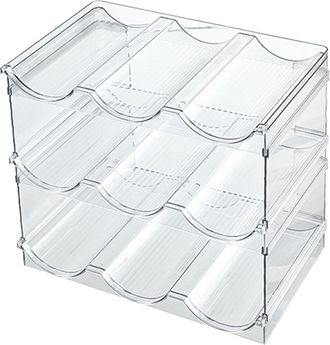 Generic Aufbewahrungsregal f&uuml;r Wasserflaschen, transparenter Organizer f&uuml;r Wasserflaschen, multifunktionaler Organizer f&uuml;r Wasserflaschen, robuster Flaschenha