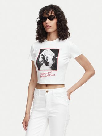 Guess T-Shirt W6YI64 K6710 Wei&szlig; Regular Fit