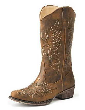 Roper Femme Eaglets Botte de Western, Marron, 38.5 EU