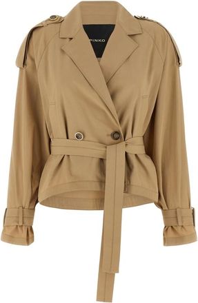 Pinko Pinko, Femme, Manteaux, Beige, Taille: 40 FR Tanya Trench Coat