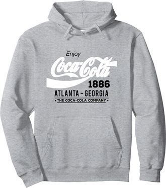 Coca Cola Ware Klassisches Schwarz-Wei&szlig;-Logo von Coca Cola Pullover Hoodie