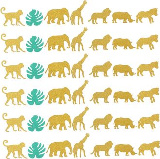 Angoily 200 St&uuml;ck Papier Konfetti mit Tiermotiven Buntes Partyzubeh&ouml;r f&uuml;r Babyparty Geburtstagsdeko und Gender Reveal Feier