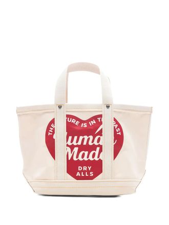 Human Made sac cabas à logo coeur - Blanc