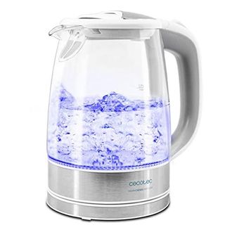 Cecotec Elektrischer Wasserkocher ThermoSense, 1,7 L, Borosilikatglas, BPA-frei, Antikalkfilter, doppeltes Sicherheitssystem, 2200 W