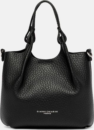 Gianni Chiarini Dua Mini-Handtasche aus geh&auml;mmertem Leder mit doppeltem Henkel