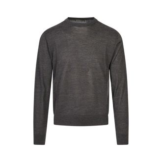 Canali Rundhals-Strickware - - Knitwear - Herren - Grau - XL