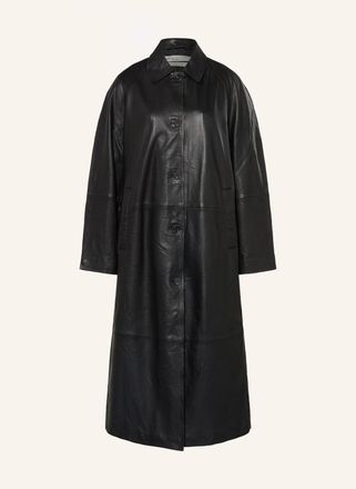 AllSaints Allsaints Ledermantel Orville schwarz